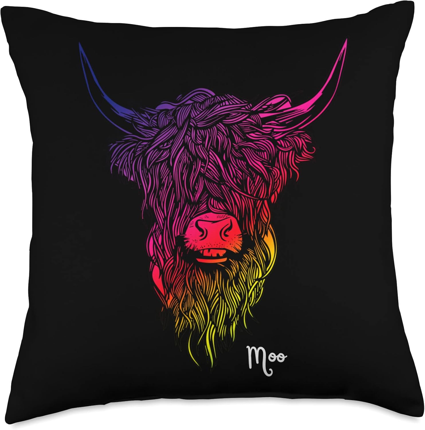 Amazon.com: Fun Scottish Heritage Gifts For Women Highland Cow Rainbow ...