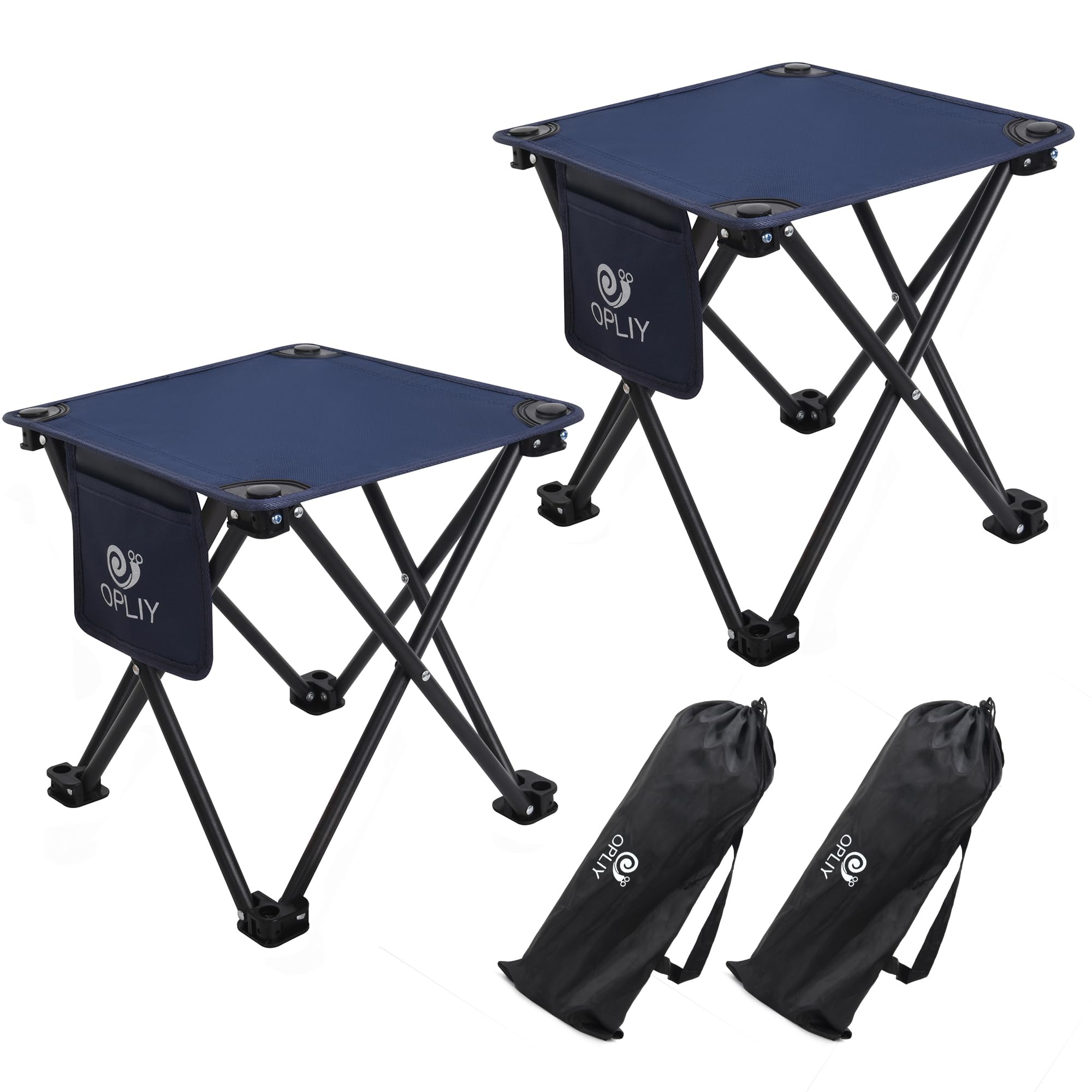 Snapklik.com : Opliy Camping Stool 2 Pack,13.5 Inch Portable Folding ...