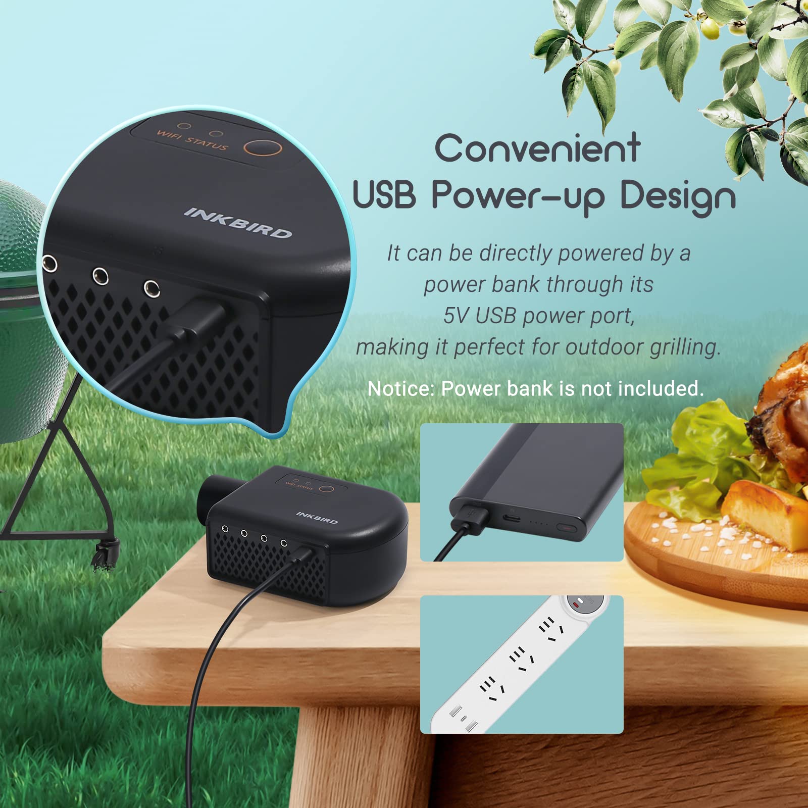 Snapklik.com : Wi-Fi & Bluetooth BBQ Smoker Temperature Controller