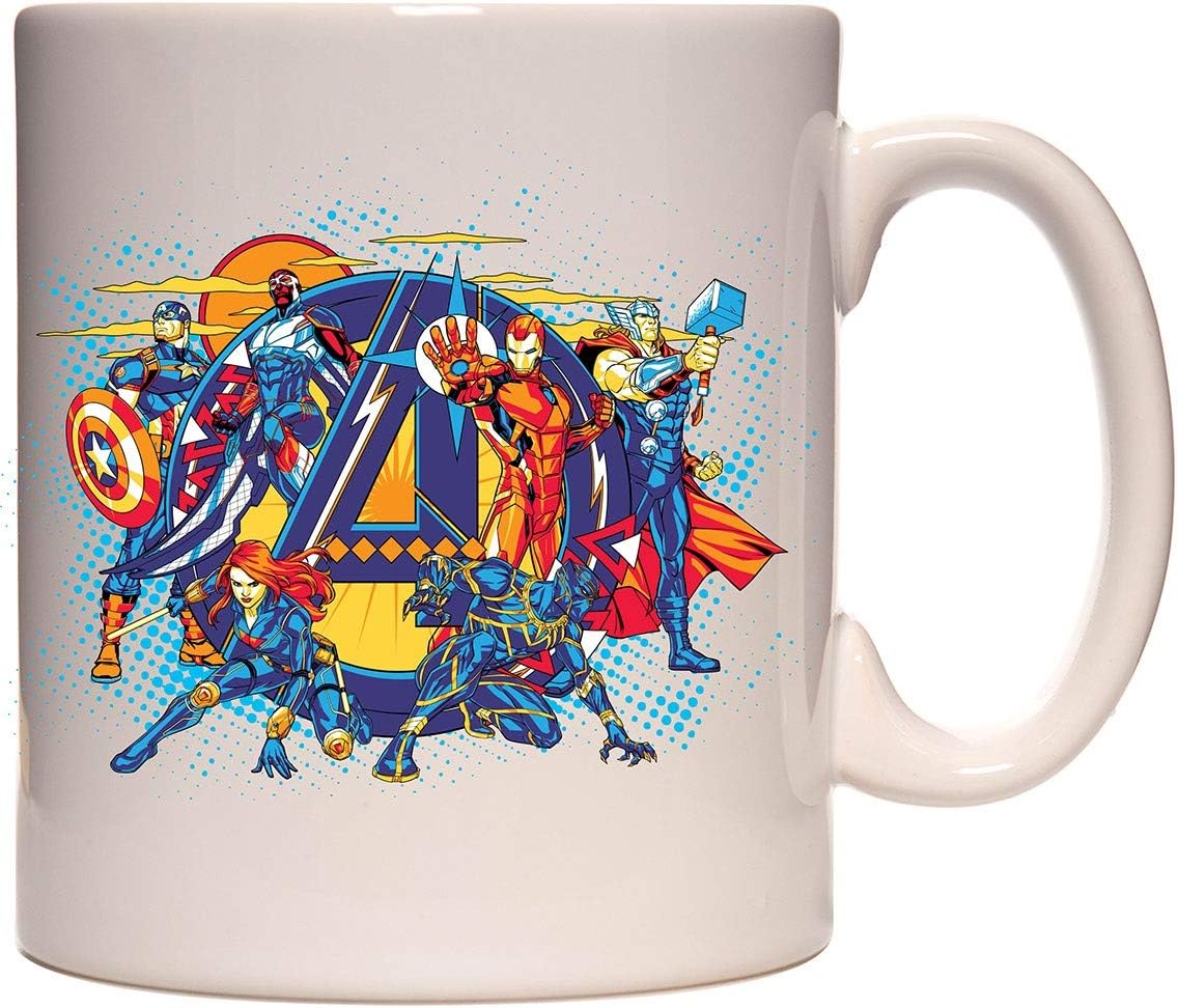 Amazon.com: Marvel Avengers Superheroes Ceramic Coffee Mug 11 oz ...