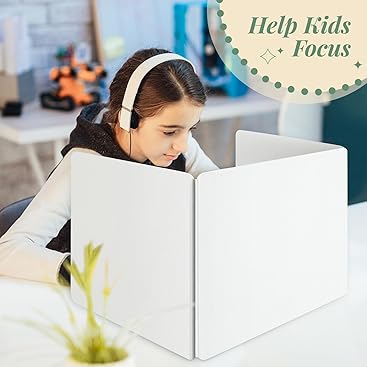 ZephyrHome Pack of 8 Foldable Divider Desk, Privacy Screen Desk Divider ...