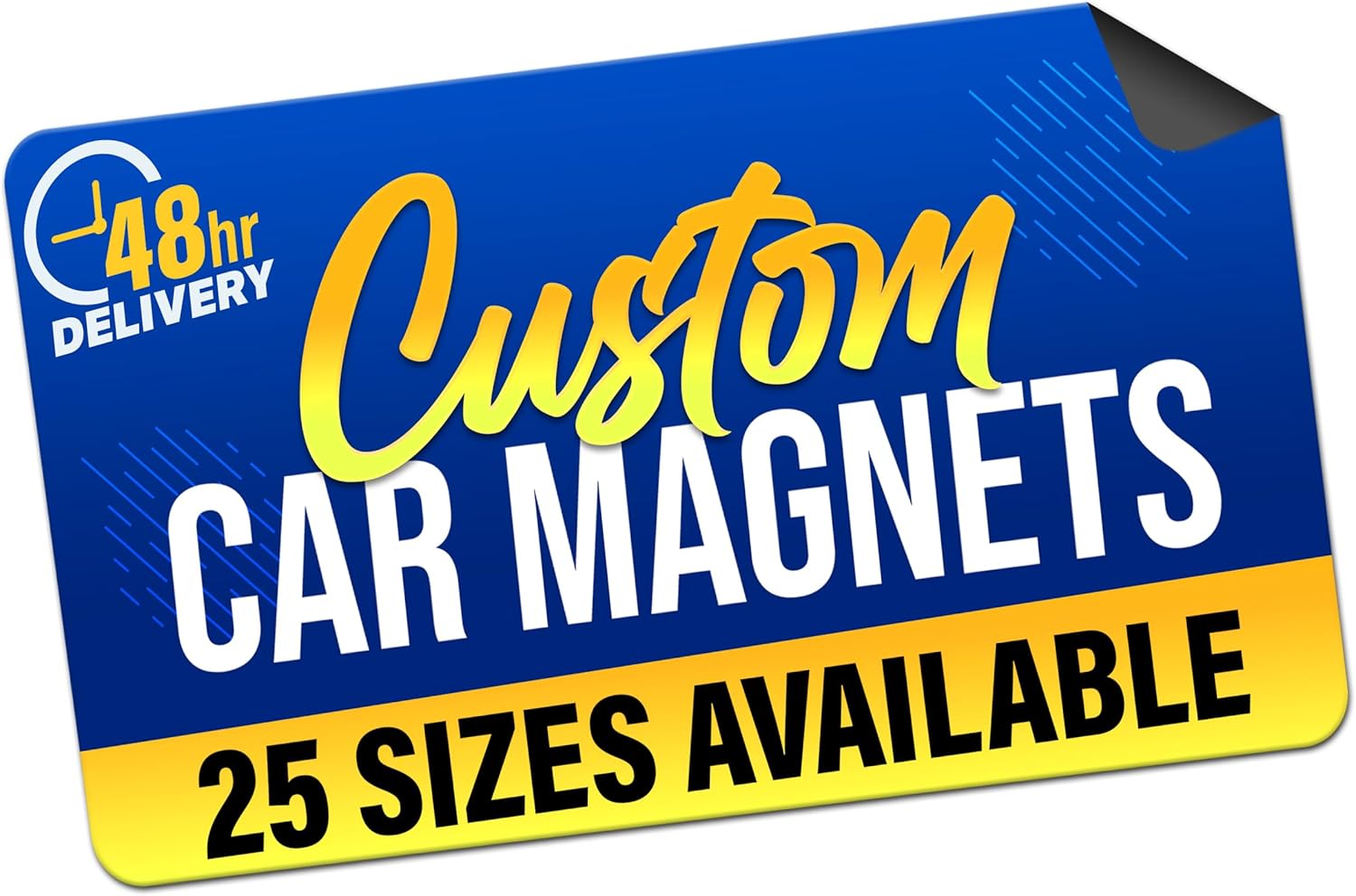 Amazon.com: Custom Car Magnets by DOT4DOT - Customizable Magnetic ...
