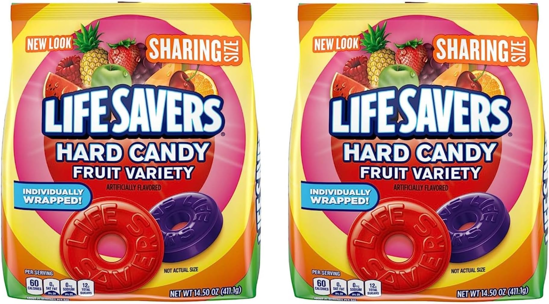 Amazon.com : Life Savers Hard Candy Fruit Variety Bags - Pack of 2 ...