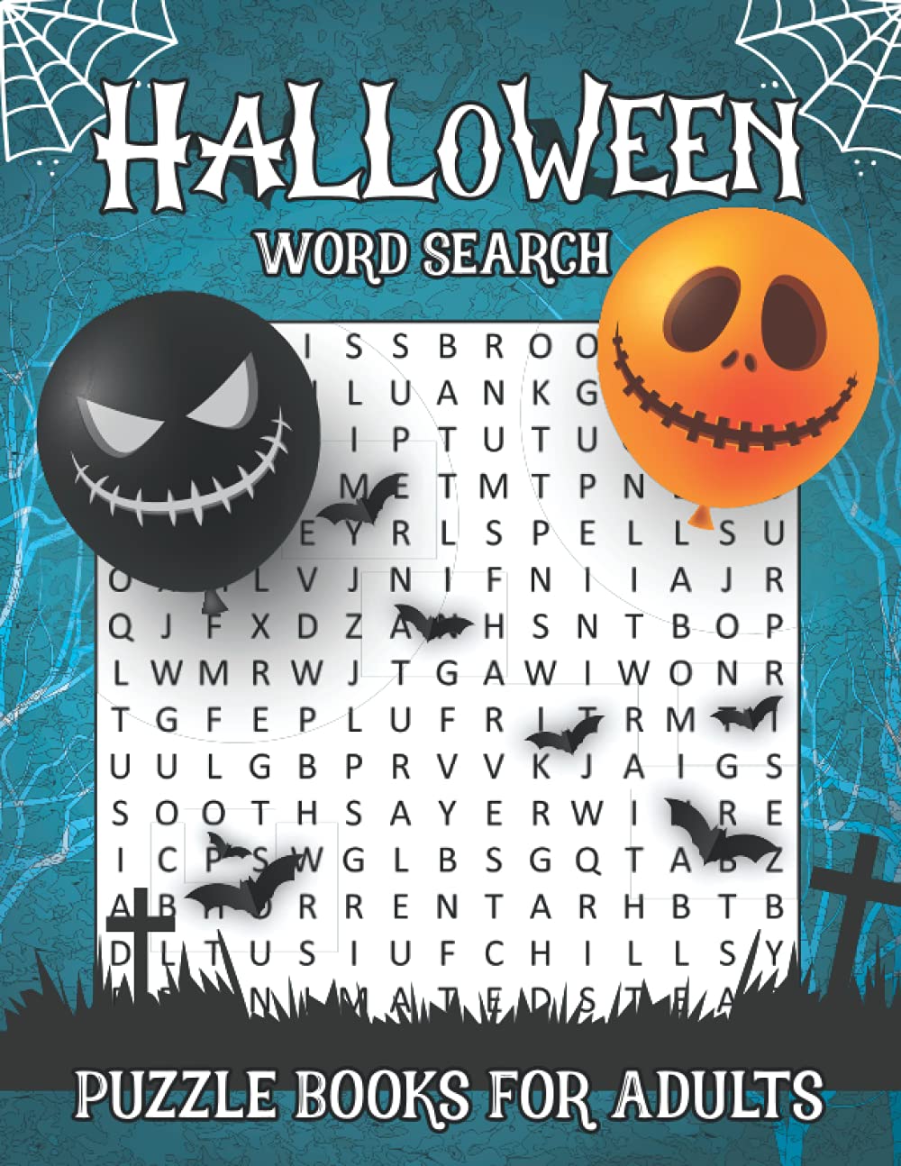 Halloween Word Search Puzzle Book For Adults: Halloween Word Search ...