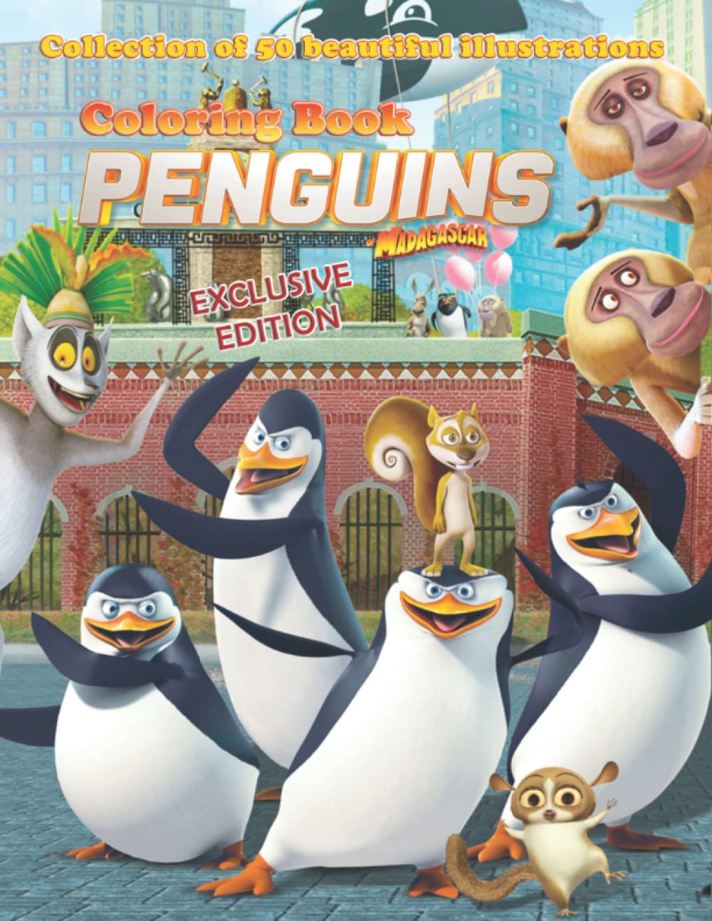 Buy Penguins of Madacar: Coloring Book: EXCLUSIVE EDITION, Collection ...