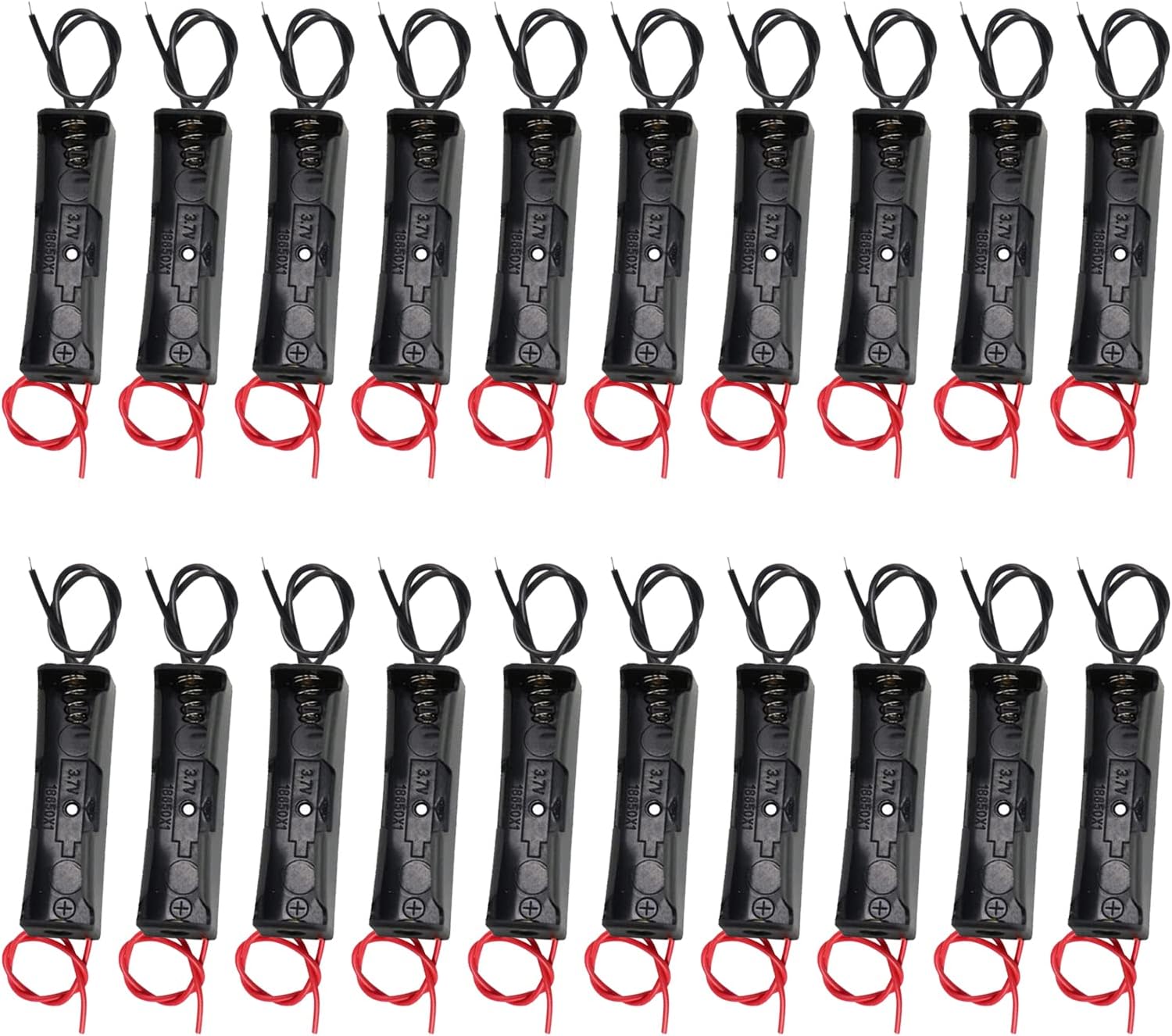 Amazon.com: AEDIKO 20pcs 18650 Battery Holder 18650 Battery Clip 1 ...