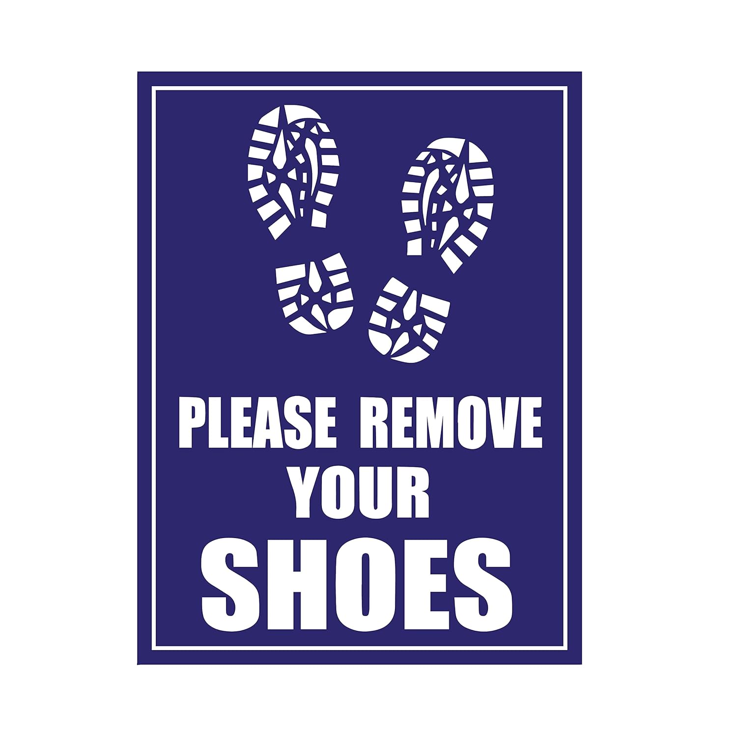 SIGN EVER Please Remove Shoes Sign Board for Office Bank Hospital Shop ...