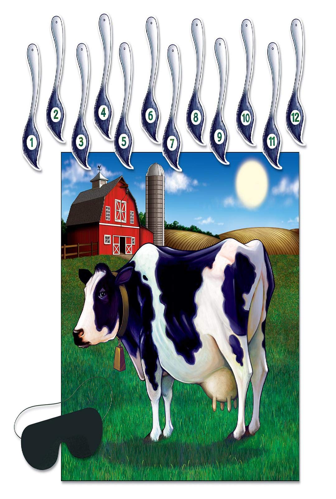 Amazon.com: Beistle Pin The Tail On The Cow Game : Home & Kitchen