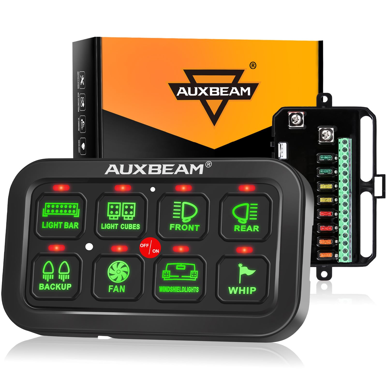 Snapklik.com : 8 Gang Switch Panel GA80 Universal Circuit Control Relay ...