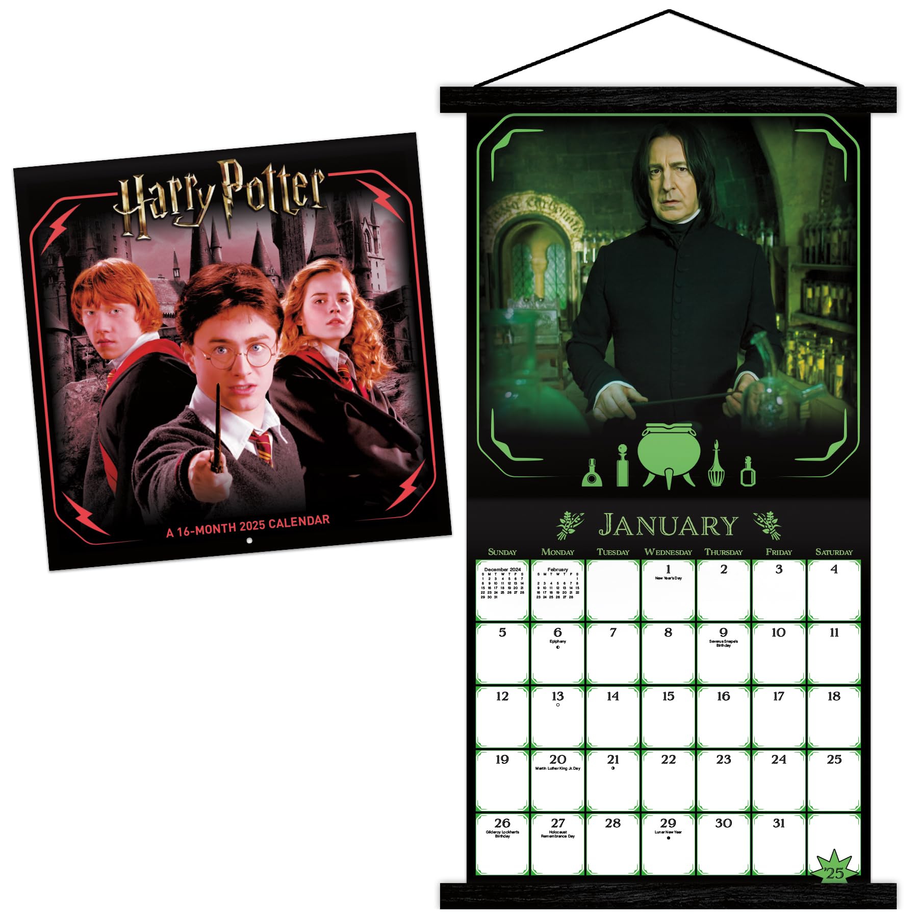 Amazon.com: 2025 Harry Potter Wall Calendar & Magnetic Frame : Office ...