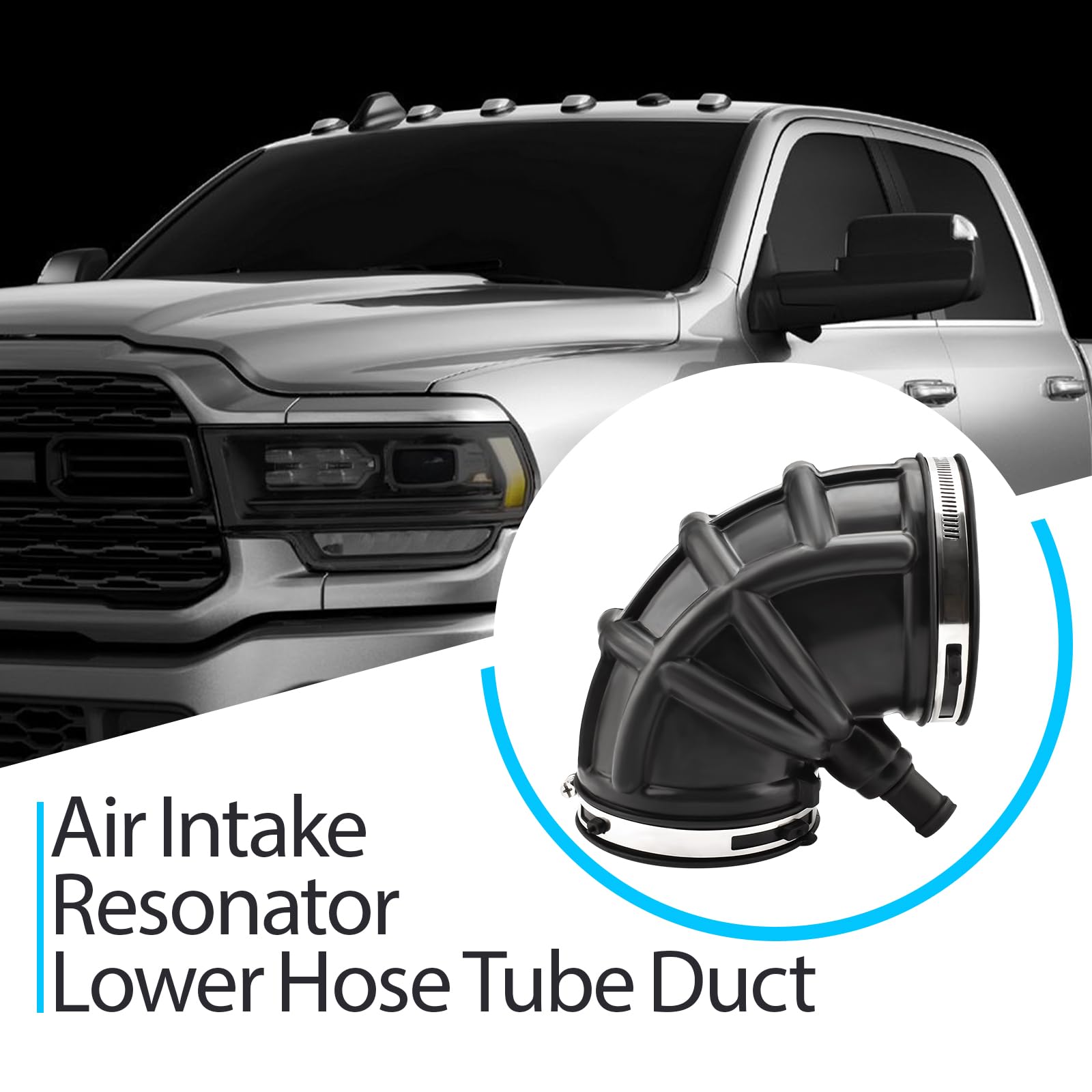 Air Intake Resonator Lower Hose Tube Duct 53032944AC