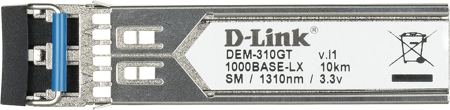D-Link Gigabit Ethernet Optical Transceiver Single-mode 1000BASE-LX SFP ...