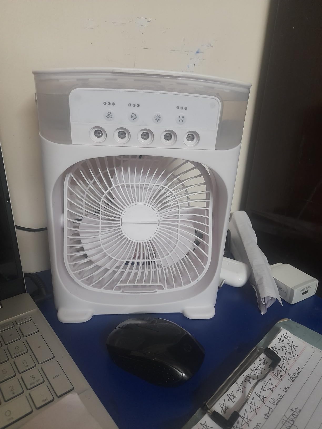 NTMY Portable Air Conditioner Fan, Mini Evaporative Air Cooler with 7 ...