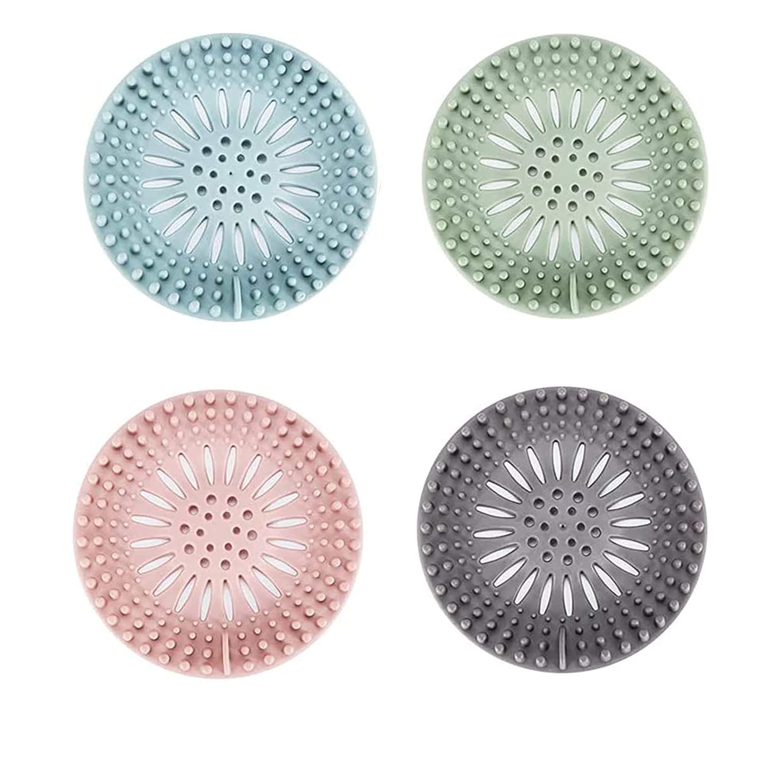 NADUSEP Drain Hair Catcher, Durable Silicone Hair Stopper for Shower ...