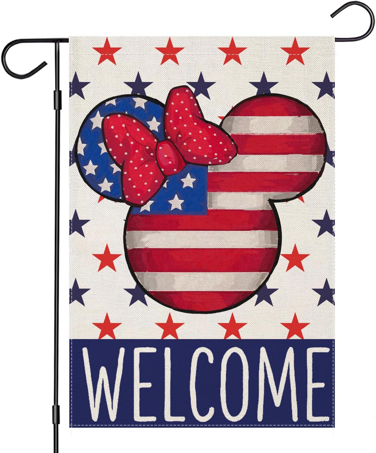 Amazon.com : Flagology.com, Disney Americana Mickey Mouse Welcome ...