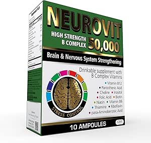 Amazon.com: Neurovit 50,000 High Strength Vitamin B Complex Liquid ...