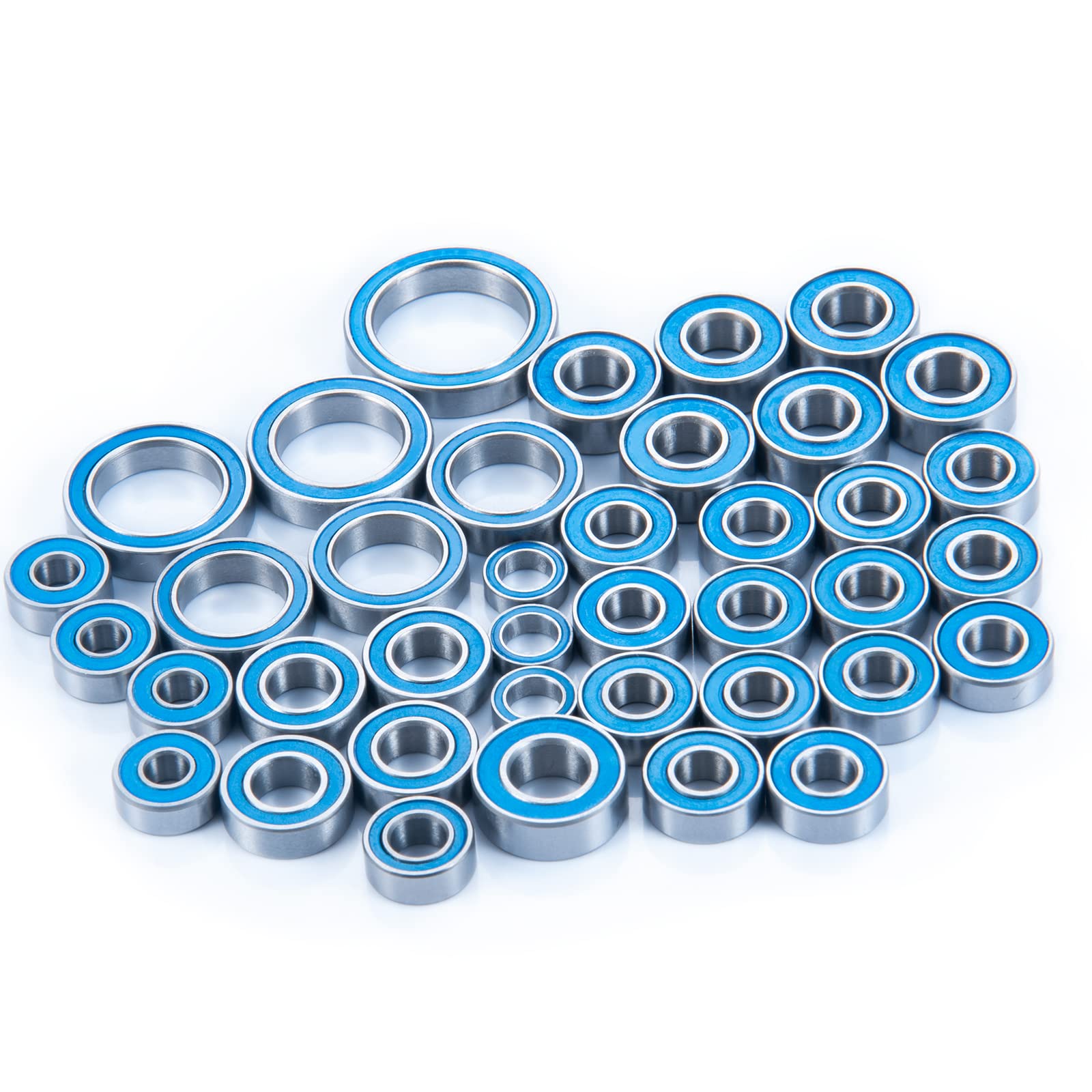 Amazon.com: MORLORDY 39Pcs RC Metal Ball Bearings with Rubber Ring Axle ...
