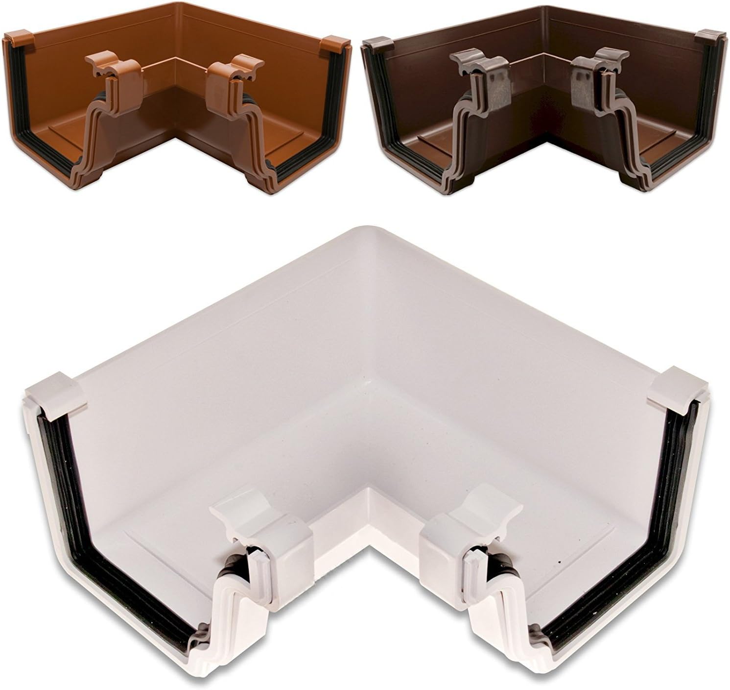 1 x White K2 Ogee Gutter 90° Internal Corner Joint C8041WH - Choice of ...