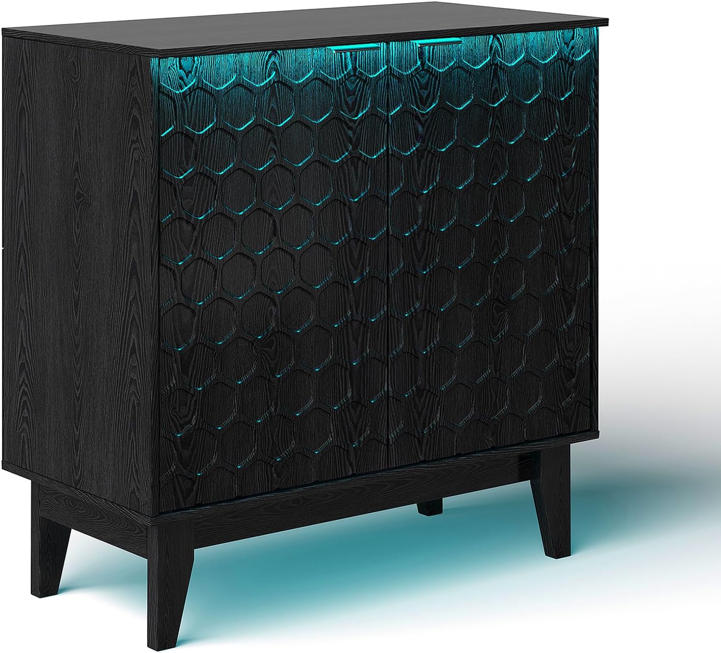 Amazon.com - DAELIFKER 31.5” Fluted Sideboard Buffet Storage Cabinet ...