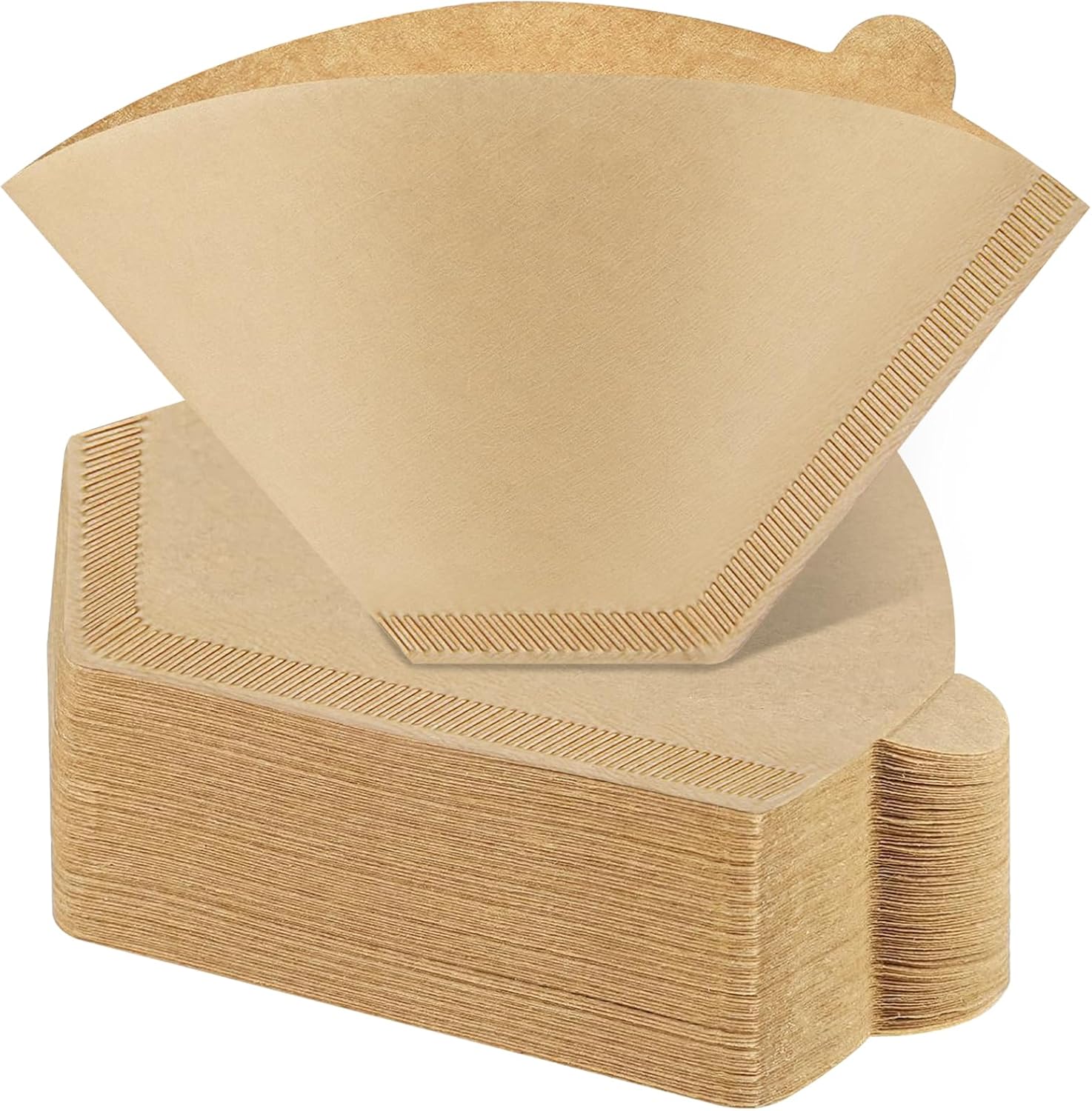 Amazon.com: 100 Count #4 Cone Coffee Filters 8-12 Cup, Natural Coffee ...