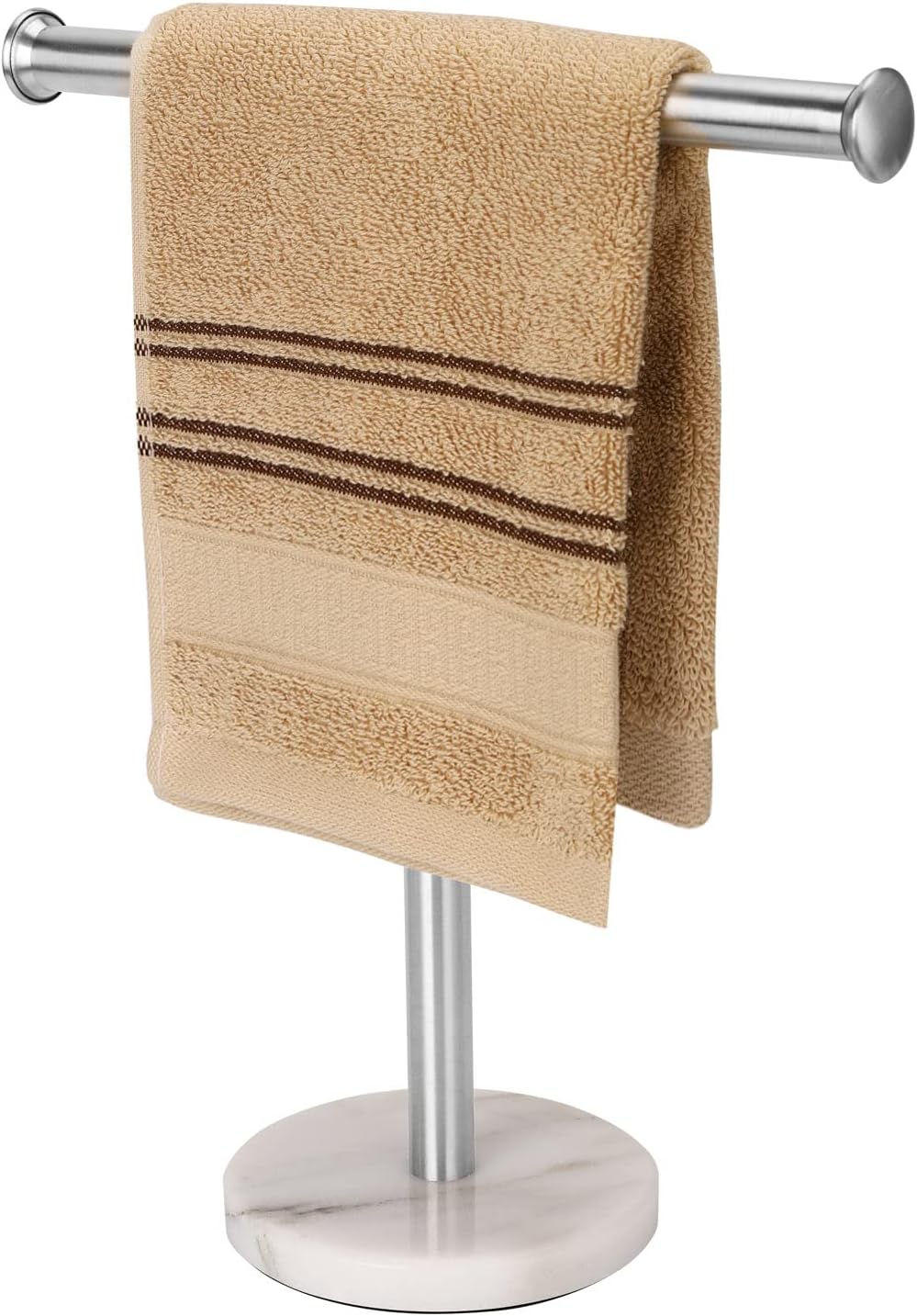 Amazon.com: Hand Towel Holder Stand Countertop, Sturdy Marble Base, No ...