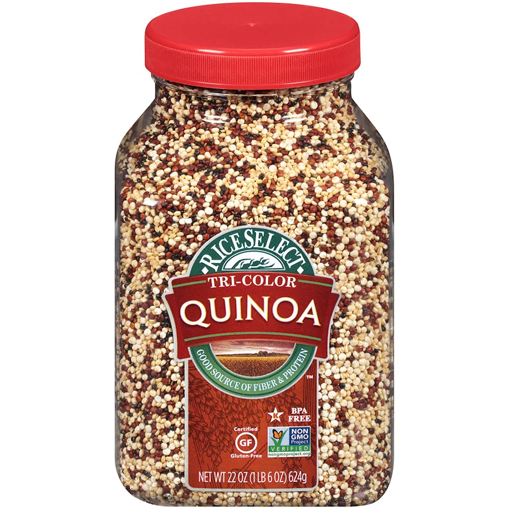 Amazon.com : RiceSelect Tri-Color Quinoa, Whole Grain, Gluten-Free, Non ...