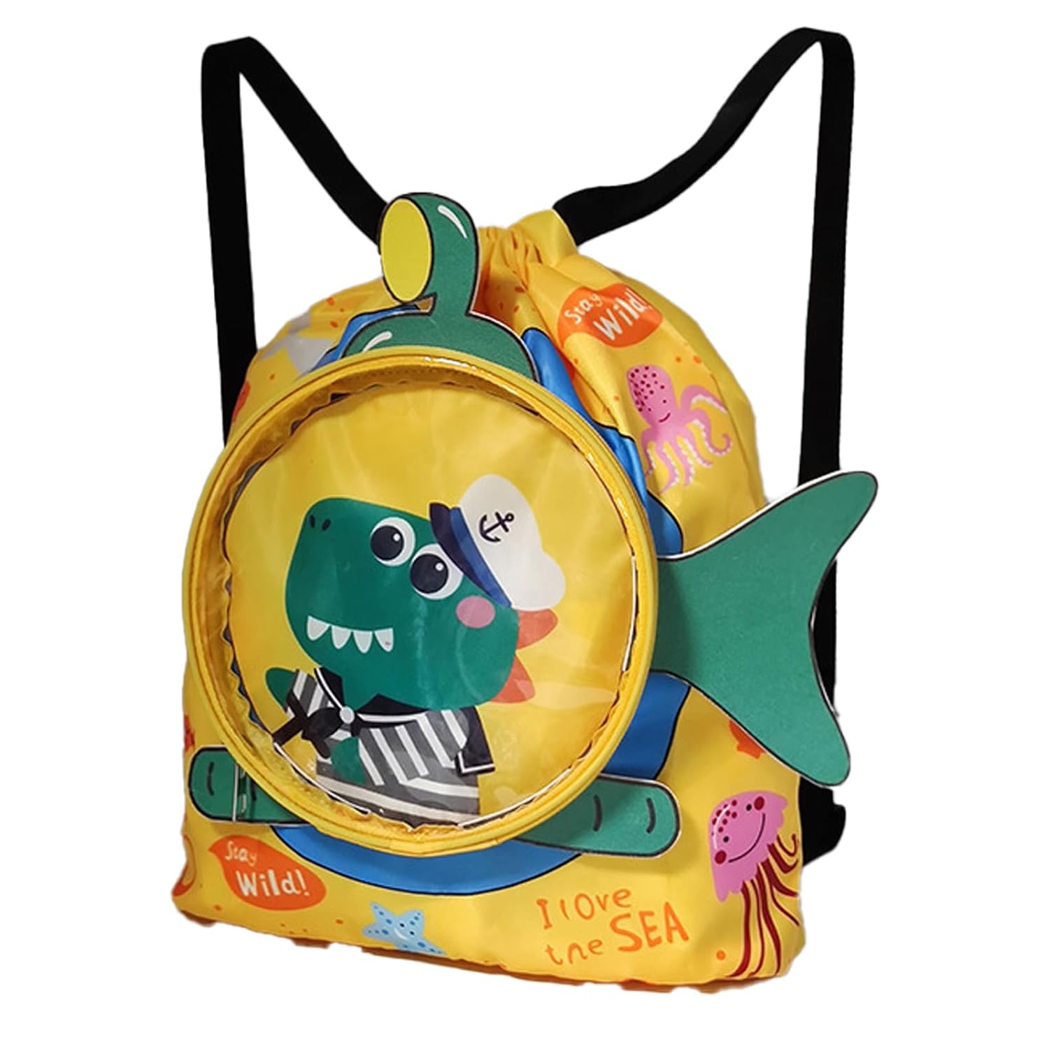 Plexaris Swimming Bag for Kids, Cartoon Print Shoulder Bag for Kids ...