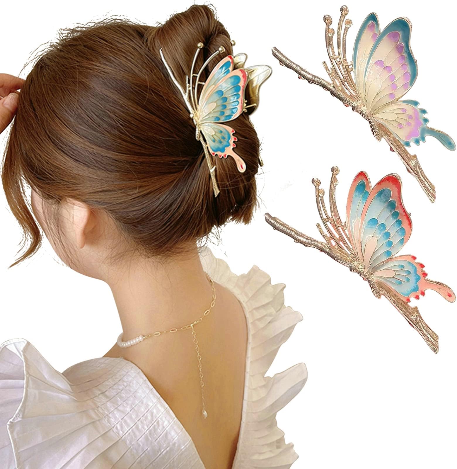 Amazon.com : LINXUXIE Metal Claw Hair Clips For Women and Girls ...