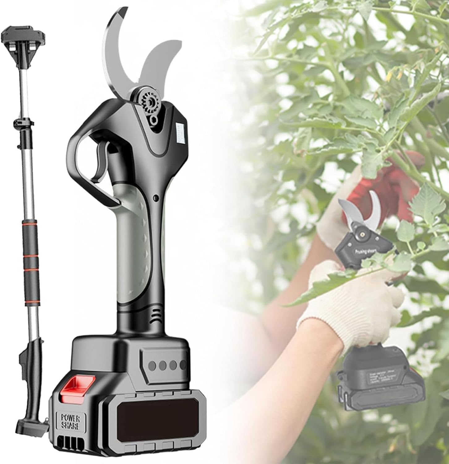 Amazon.com: Electric Pruning Shears, Cordless Pruner with 7.1 Ft ...