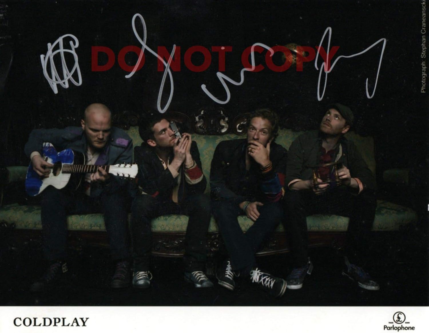 Coldplay band reprint signed 8x10" photo #1 Chris Martin RP at Amazon's ...