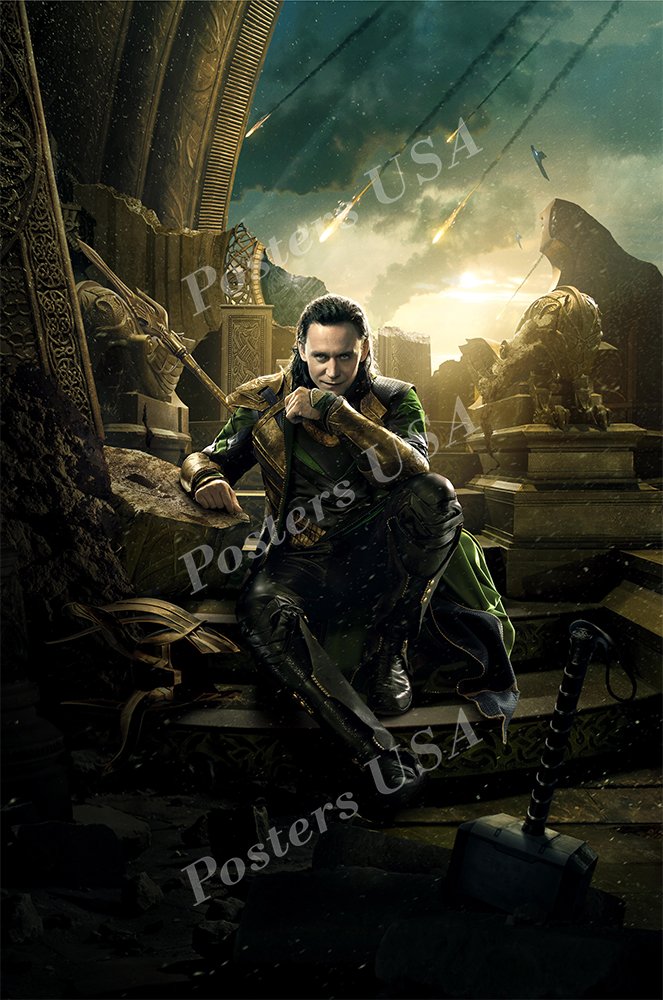 Amazon.com: Posters USA - Marvel Thor The Dark World Loki Textless ...
