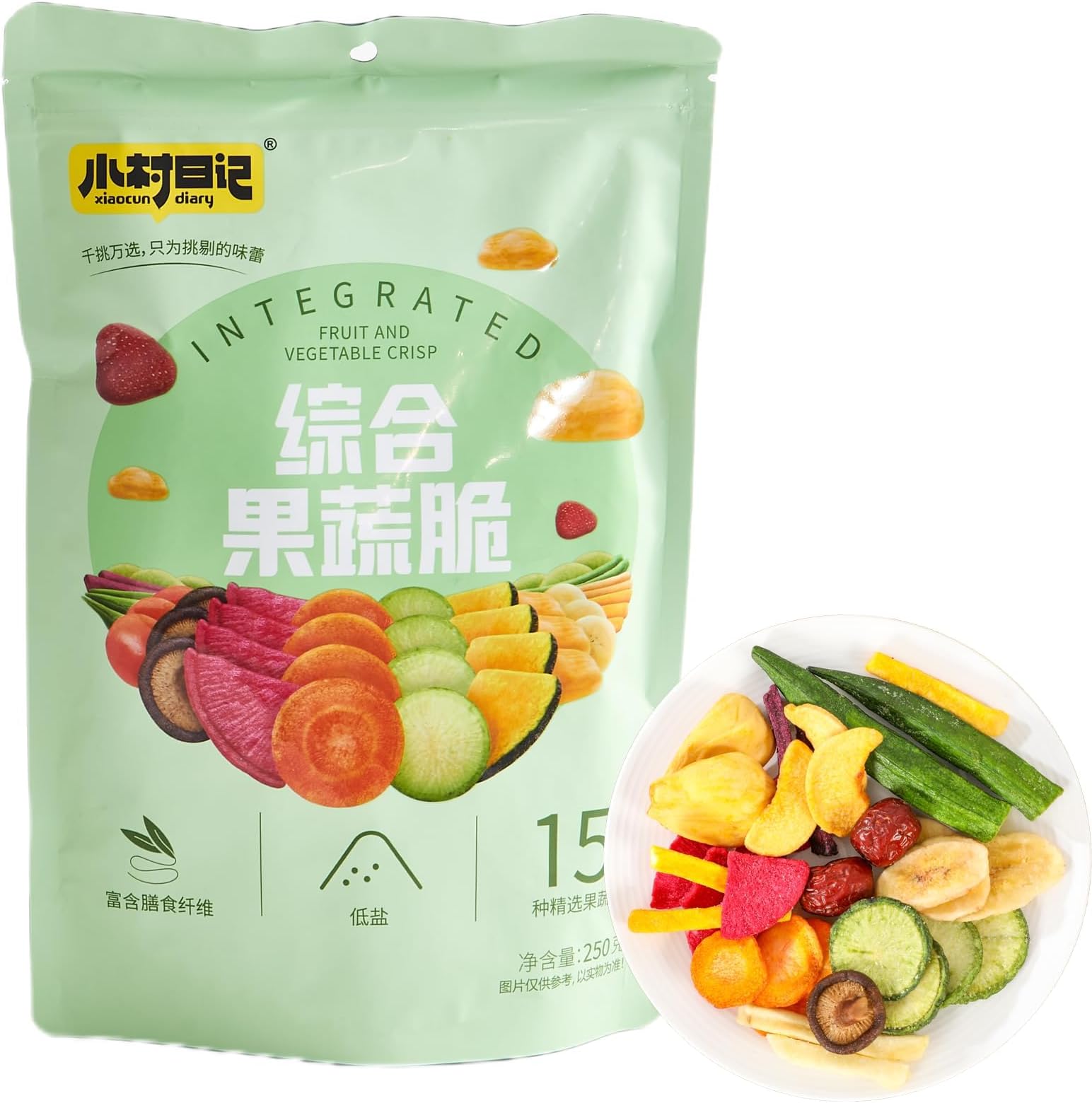 Amazon.com: Xiaocun Diary, Fruit Snacks – Crunchy and Healthy, (8.81 Oz ...