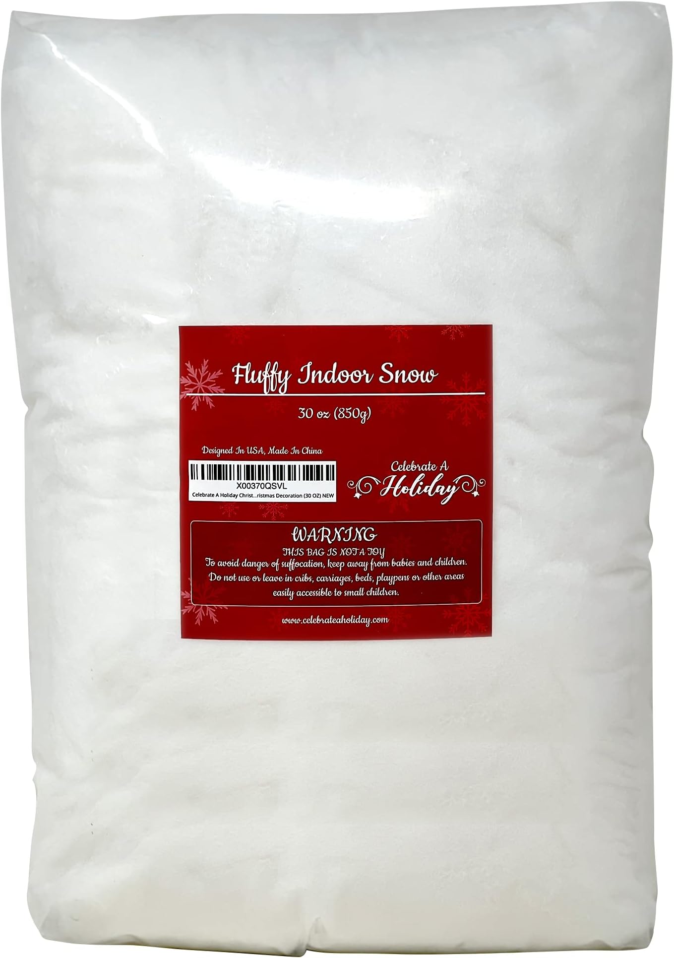 Amazon.com: DuraCasa Christmas Cotton Snow Decor - 15 oz of Fluffy ...