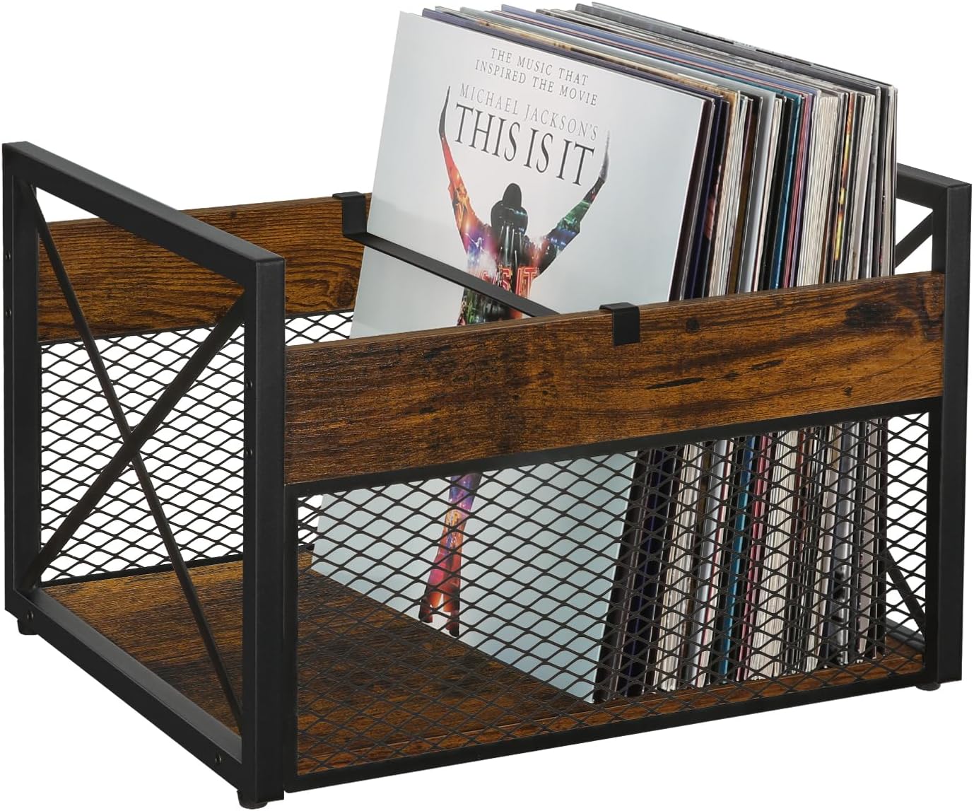 Amazon.com : Dunatou Album Storage for Vinyl Records, Vinyl Record ...