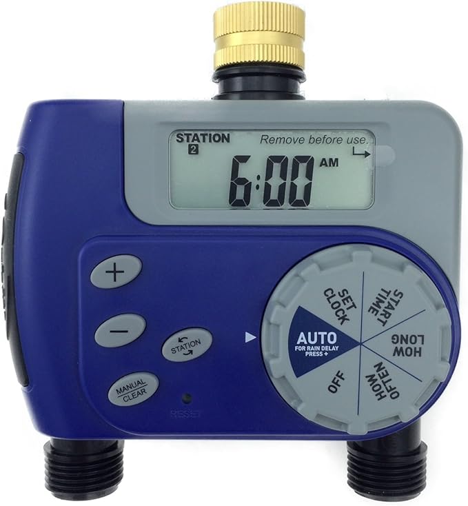 Amazon.com : Orbit Dual Valve Digital Watering Hose Timer - Water ...