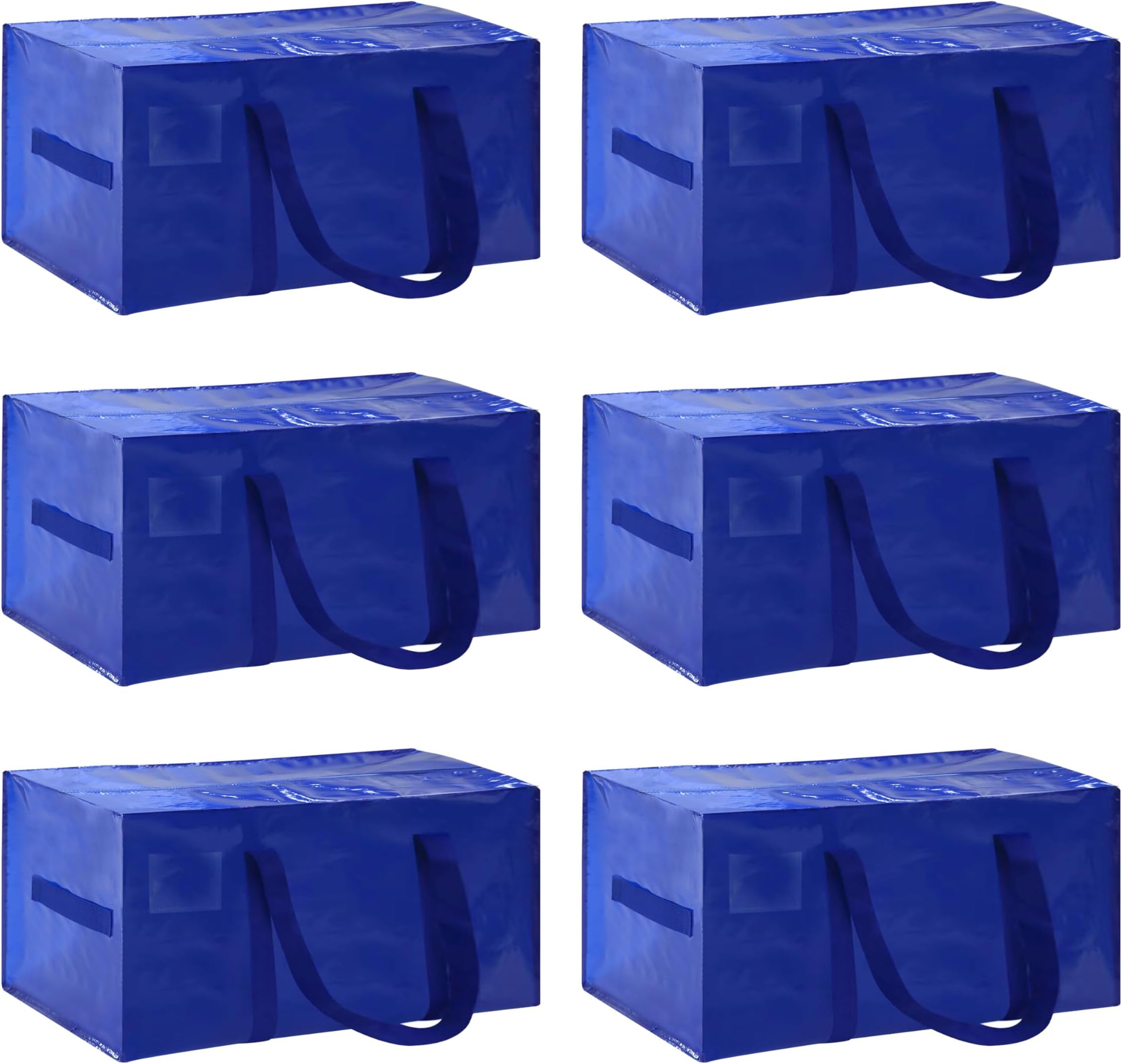 Amazon.com: 6 Pack Heavy Duty Moving Bags - Blue Bags for Moving ...