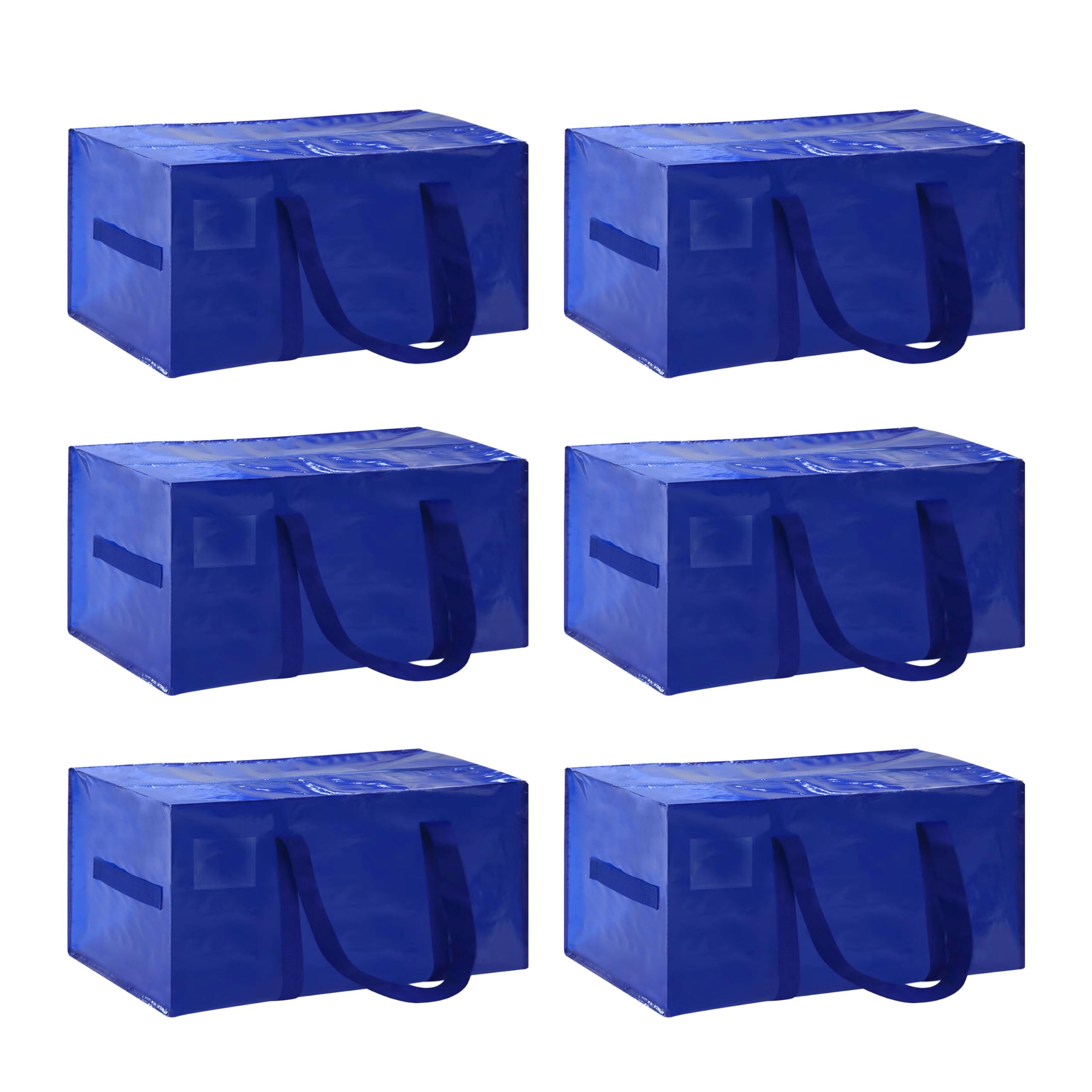 Amazon.com: 6 Pack Heavy Duty Moving Bags - Blue Bags for Moving ...