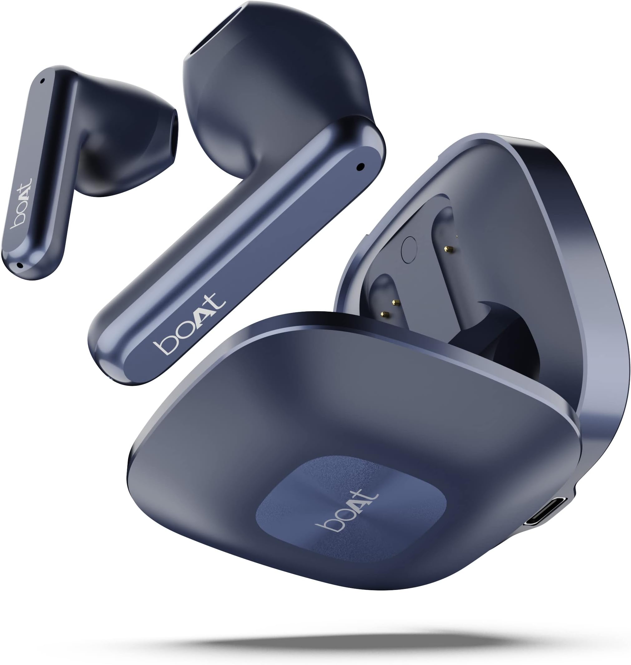 boAt Airdopes Genesis with 13Mm Drivers,Quad Mics Enx Technology(Clear ...
