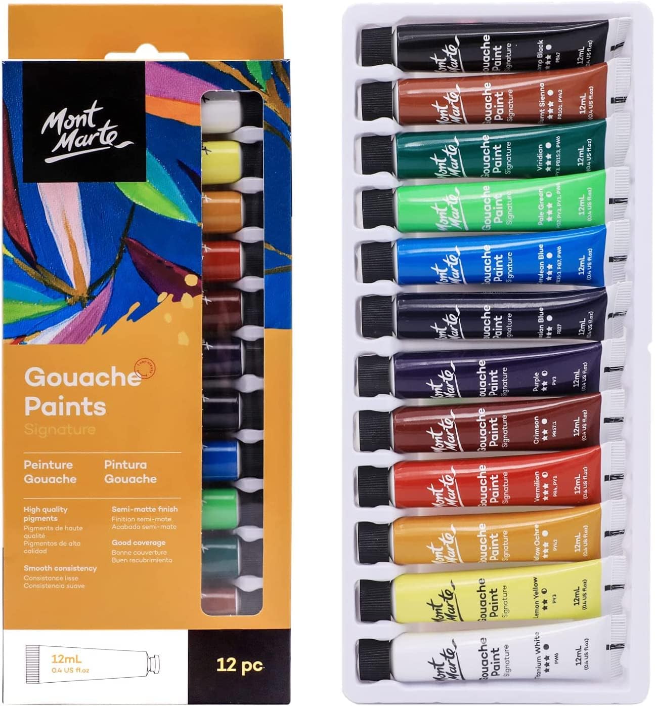 Pébéo – Studio Gouache - Gouache Paint Set for Professional Artists and ...