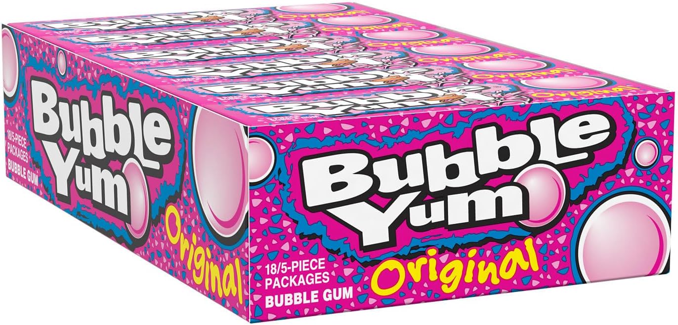 Amazon.com: Hubba Bubba Bubble Gum Variety Pack of 15 - Original, Blue ...