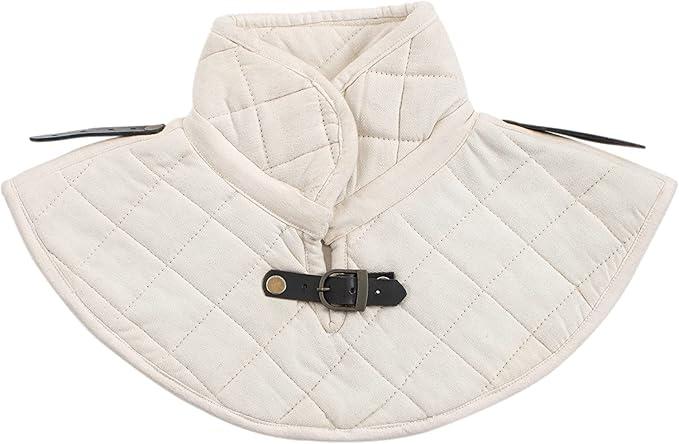 Amazon.com : AnNafi® Medieval Cotton Padded Collar Chain Mail Neck ...