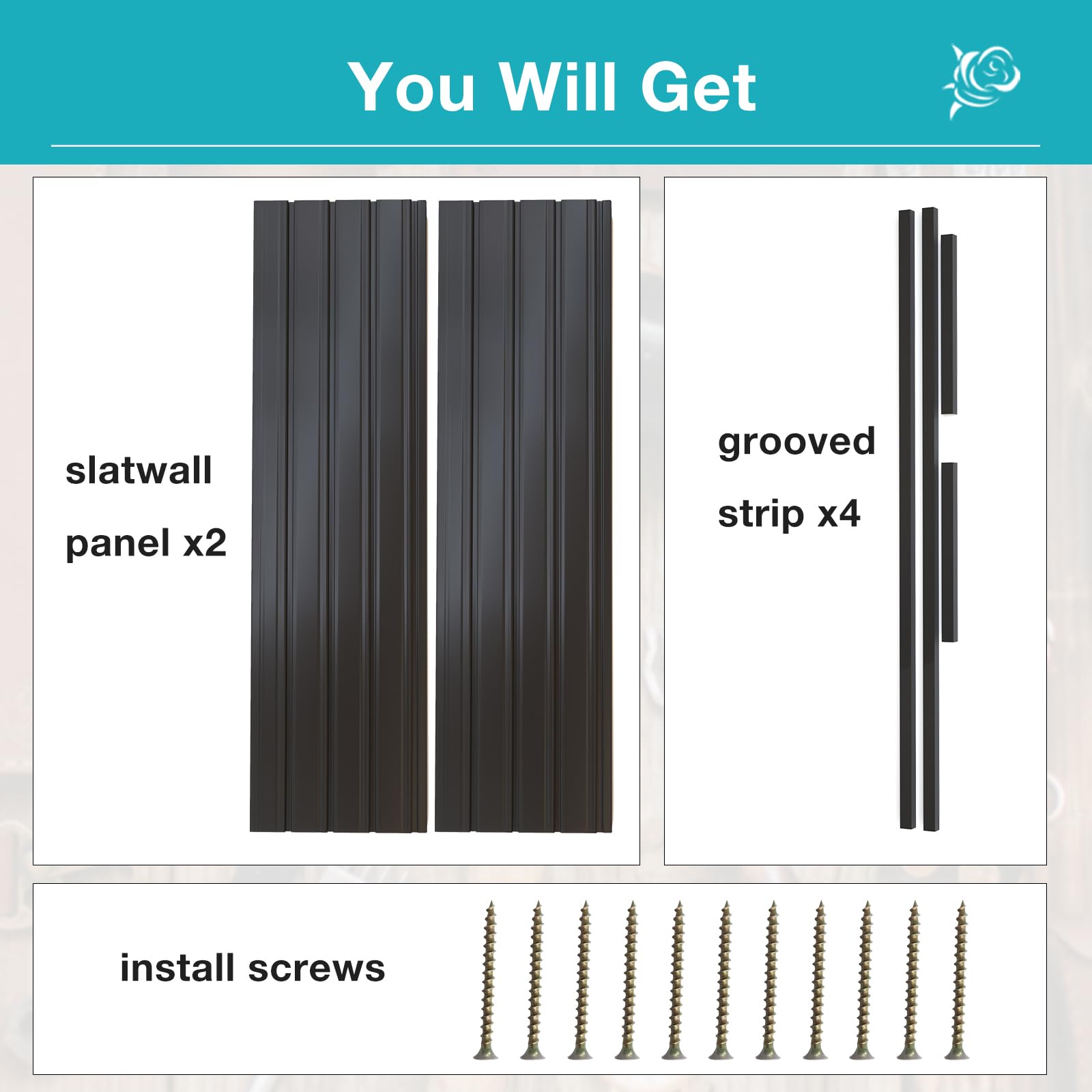 Snapklik.com : NeatiEase Slatwall Panel Wall Storage Systems, 2 X 4ft ...