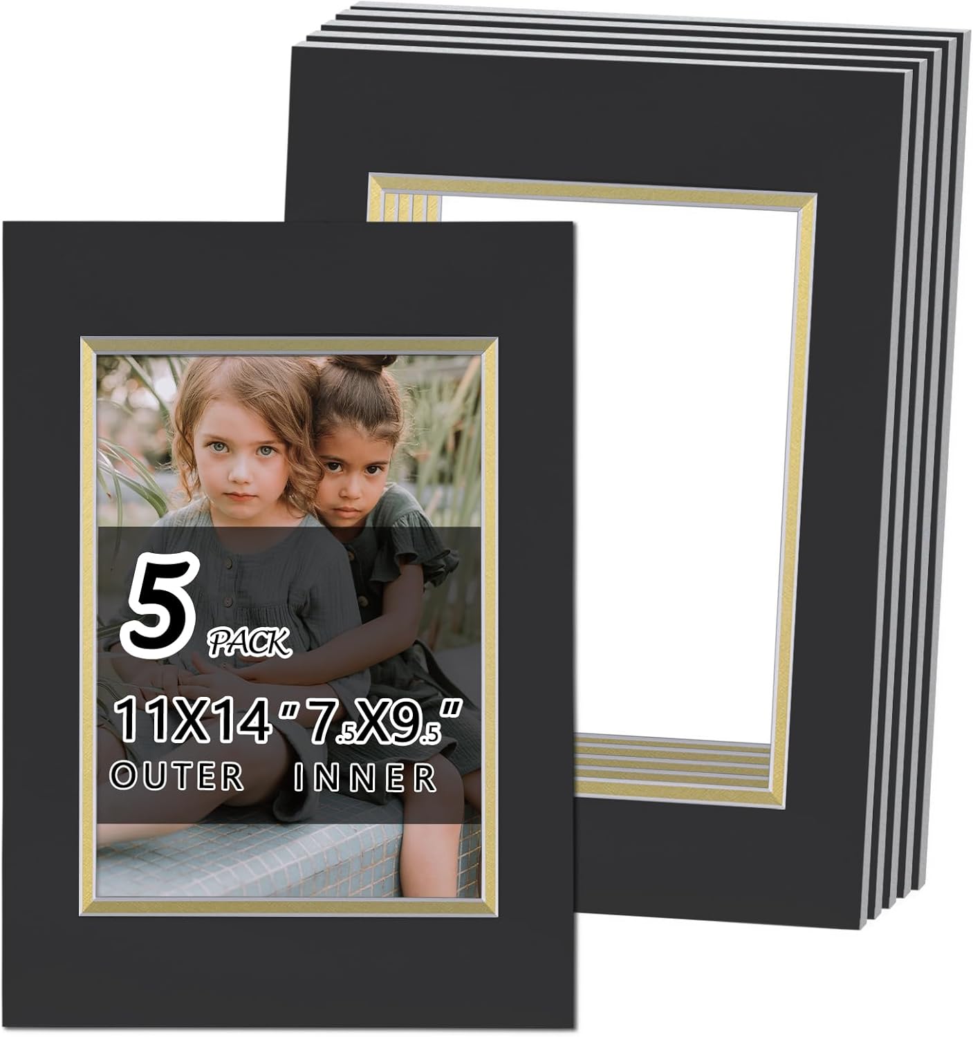 Amazon.com: Falling in Art 11 * 14 Acid-Free Picture Double Mats for 8 ...