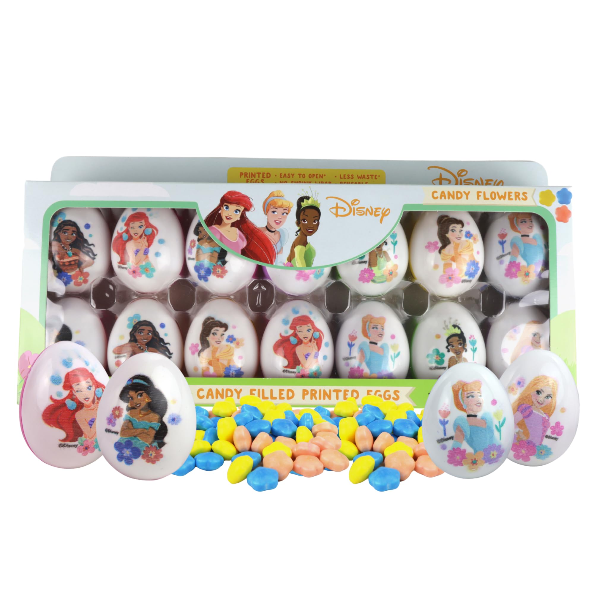 Snapklik.com : Disney Princess Pre-Filled Easter Eggs, Assorted Hard ...