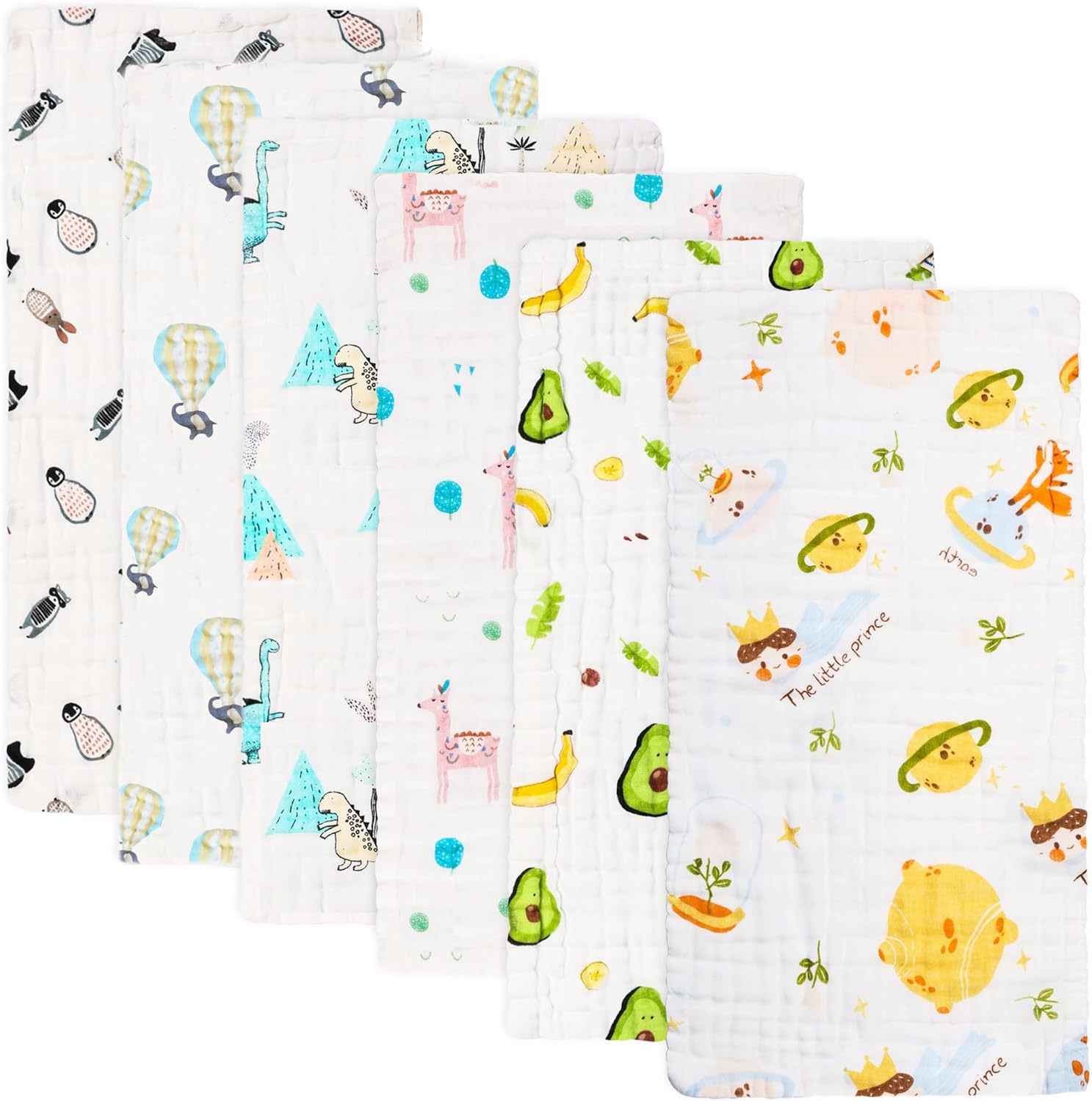 Muslin Baby Burp Cloths Premium Cotton Burping Rags for Newborn Ultra ...