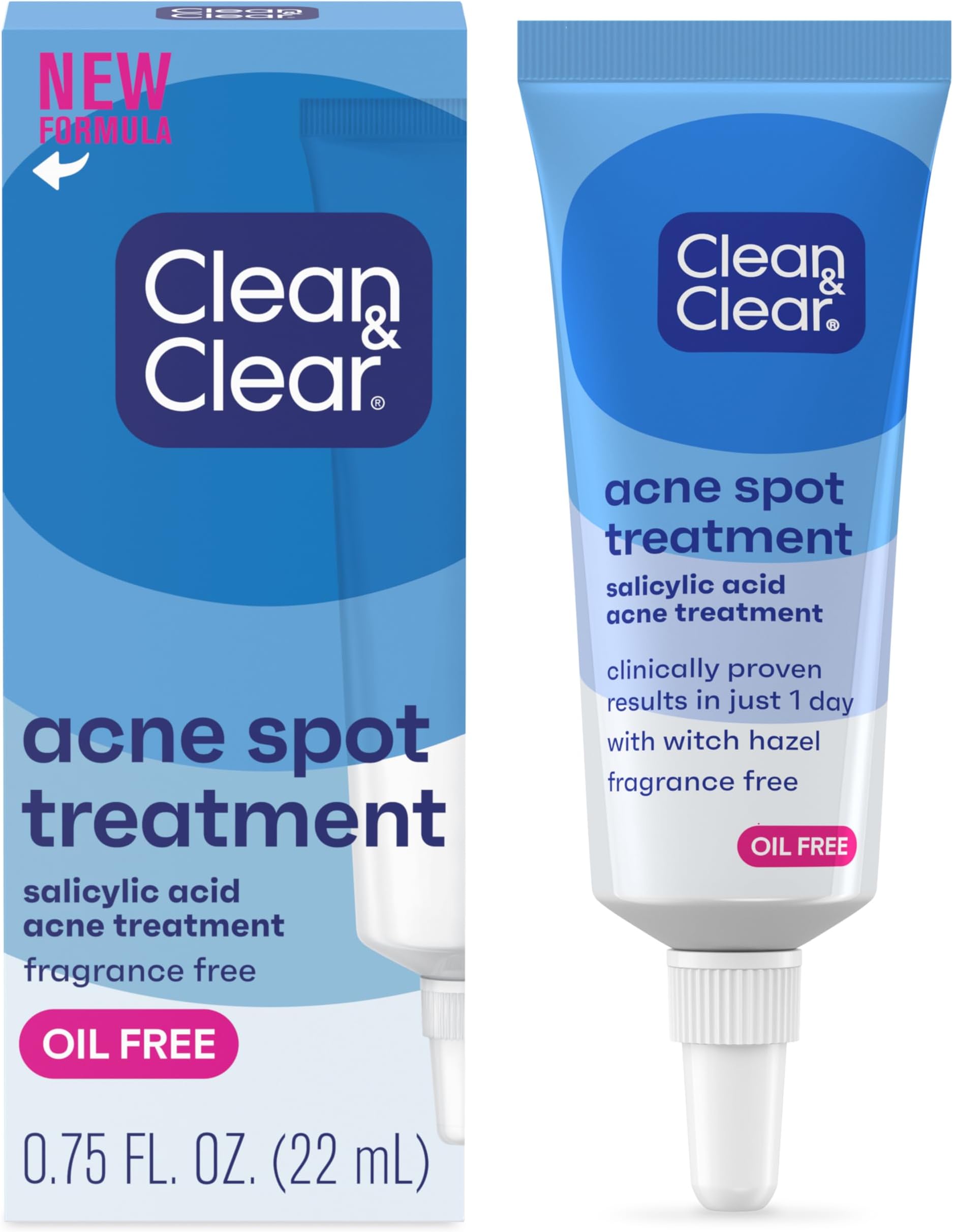 Amazon.com: Clean & Clear Acne Spot Treatment Gel Cream with 2% ...