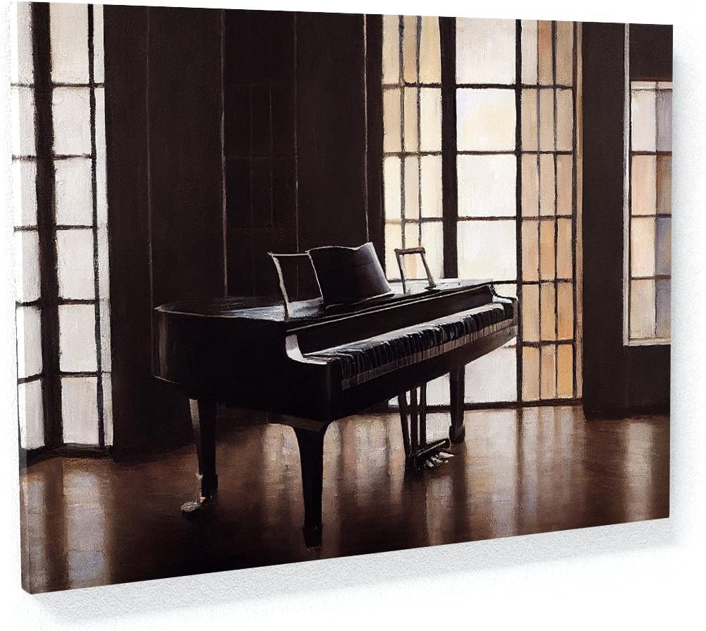 Amazon.com: Sense Canvas Piano 16 Canvas Art - Home Decor Wall Art ...