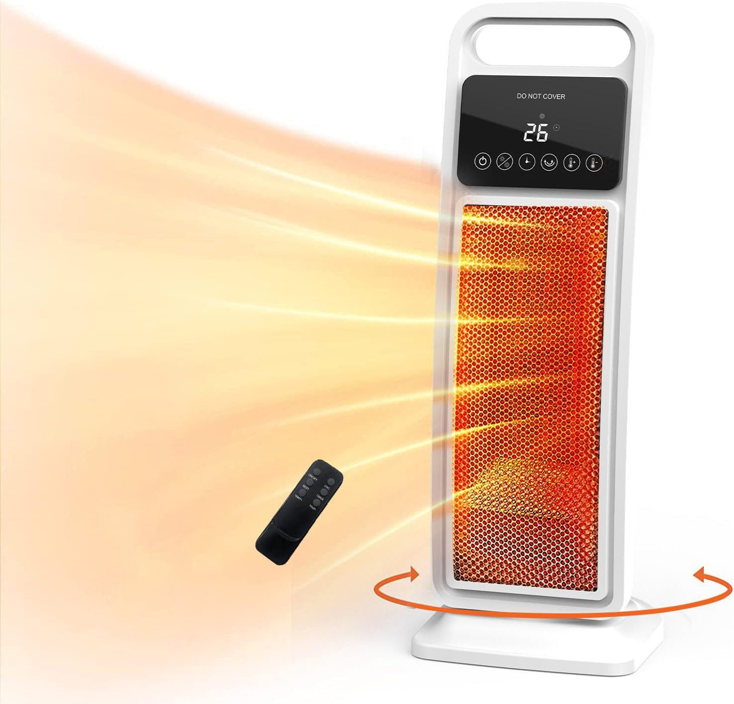 Cobuy Heater, Portable Fan Heater with Thermostat, Electric Ceramic ...