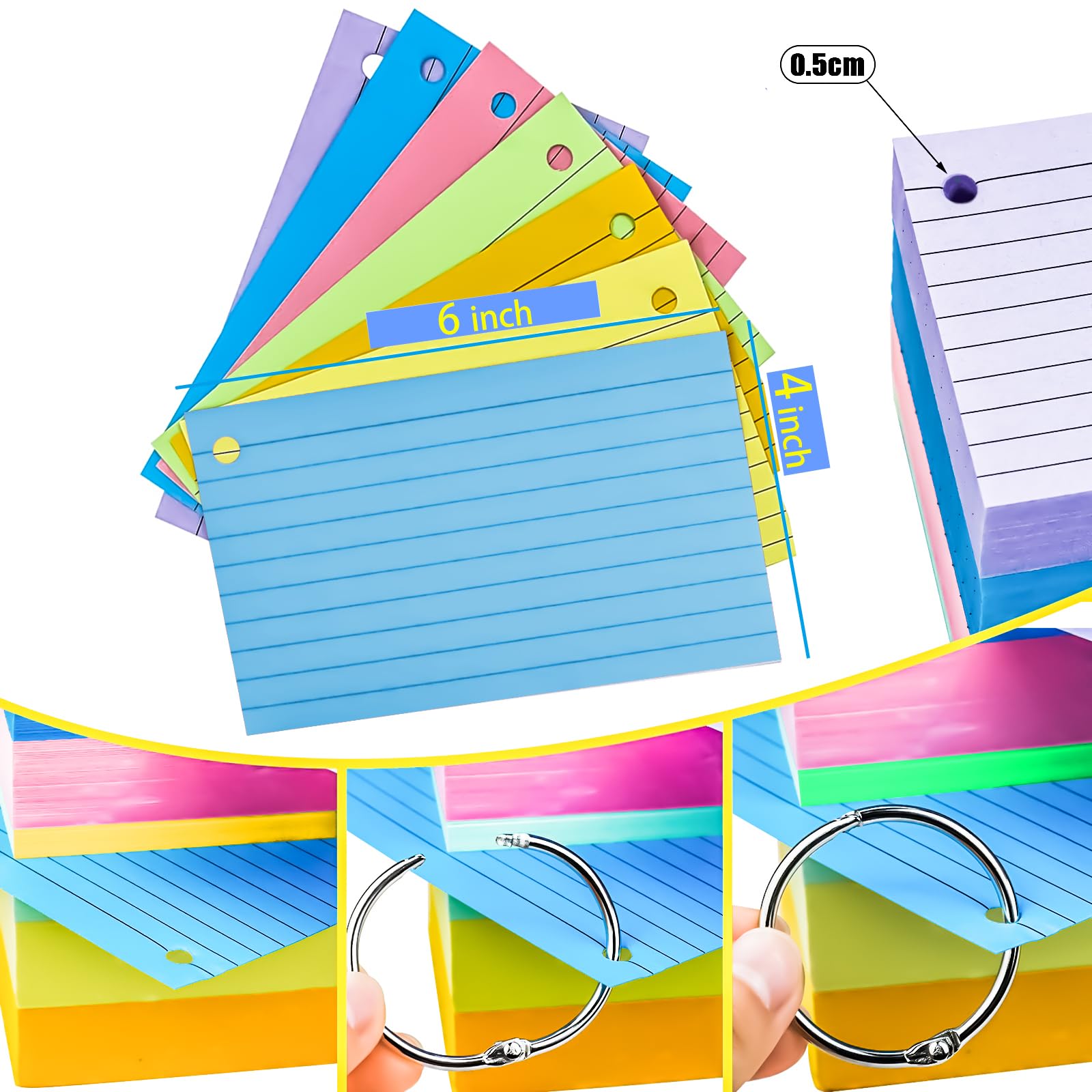 Study Flash Cards Index Cards Flashcards For Studying 250 Count 3x5 ...