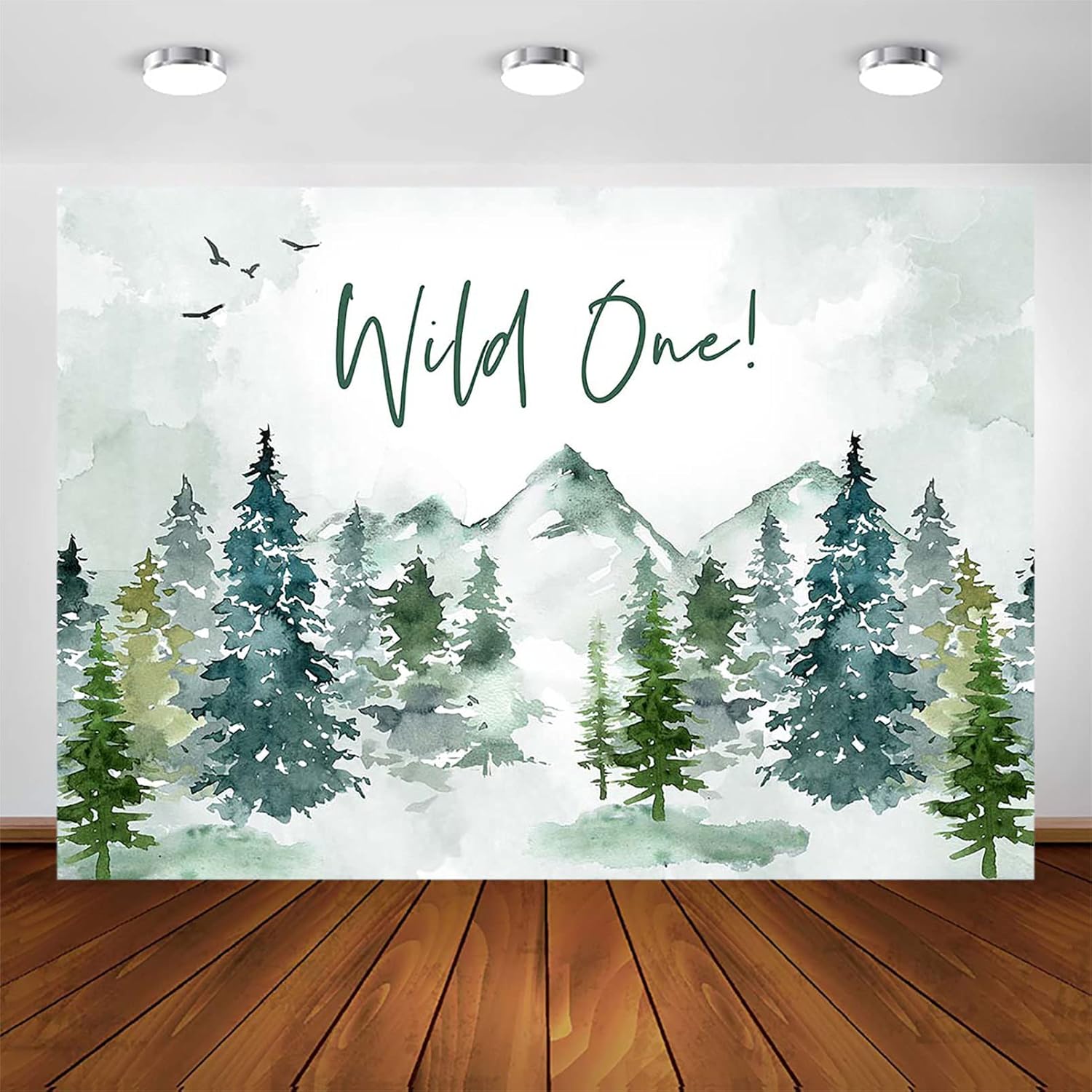 Amazon.com : Avezano Wild One Backdrop Jungle Woodland Theme Boys 1st ...